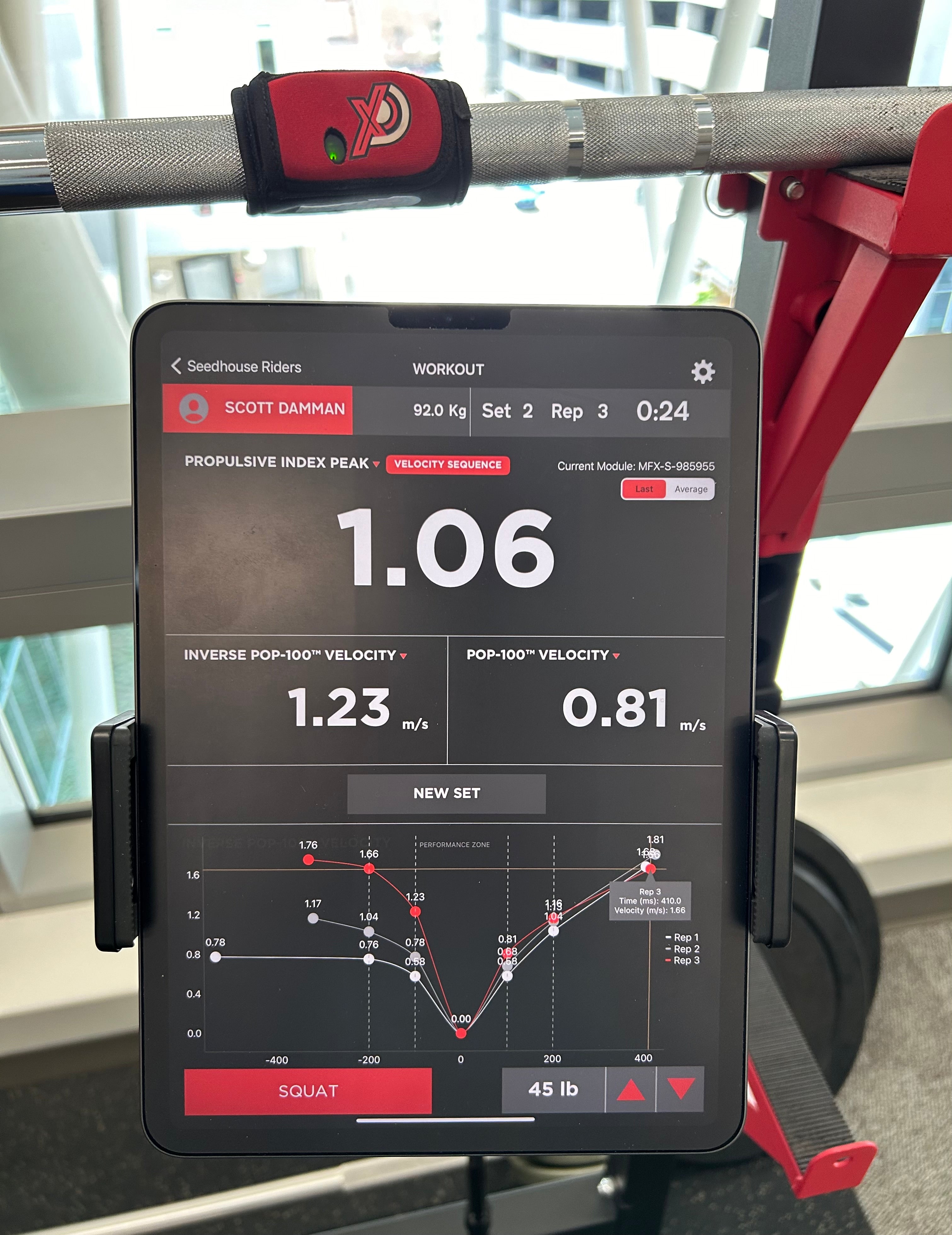 Barbell Velocity Speed Tracker for Training | MoveFactorX